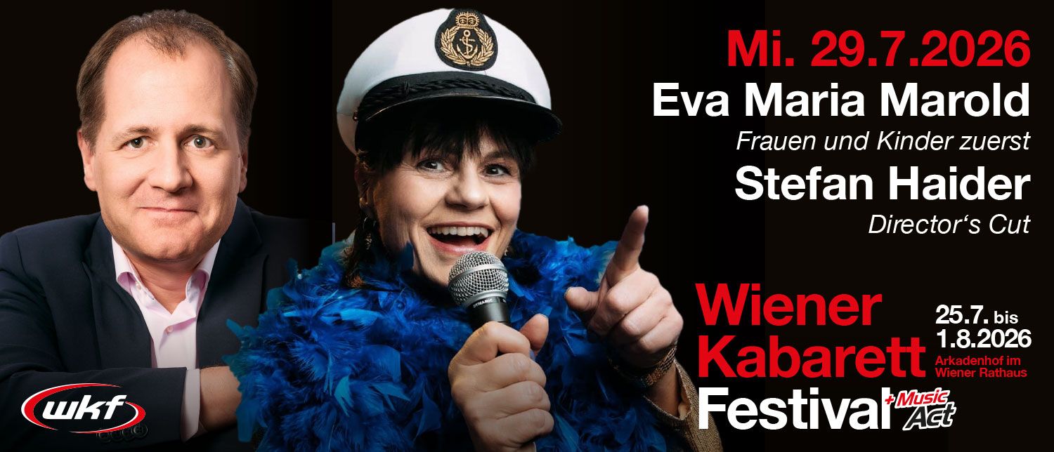 Eva Maria Marold & Stefan Haider live beim Wiener Kabarettfestival 2026